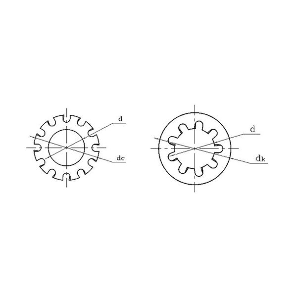 Spring Steel /Stainless Steel External & Interal Toothed Washers ...