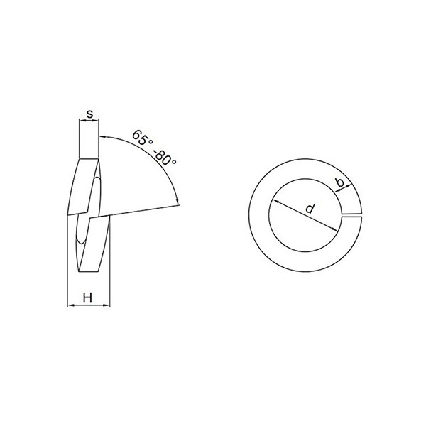 Stainless Steel Spring Lock Washer Open End Split Washers from China ...